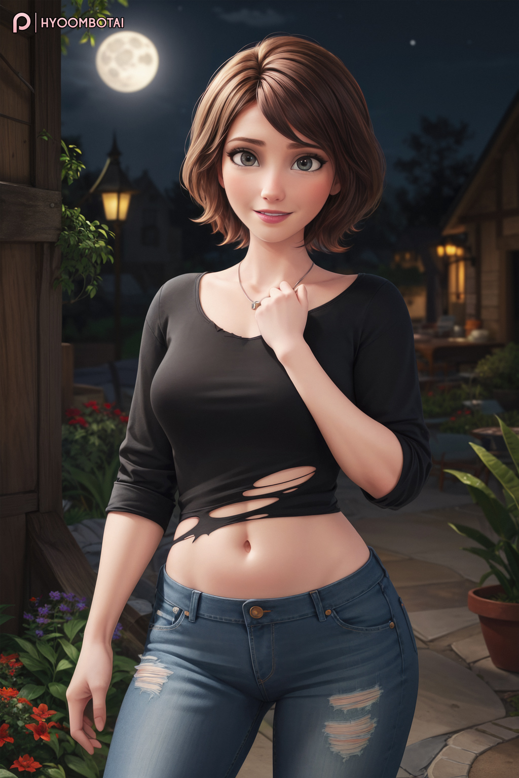 Aunt Cass Under The Moonlight By Hyoombotai On Deviantart
