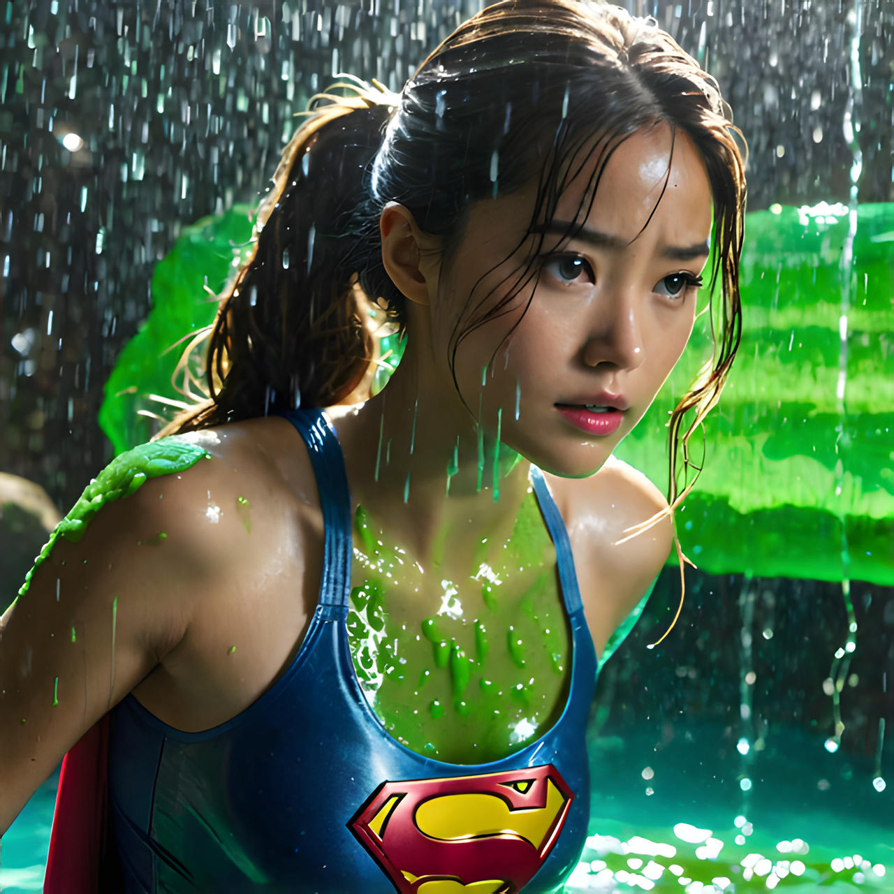 Asian Supergirl Kryptonite Slime Ordeal By Zsthegeeky On Deviantart