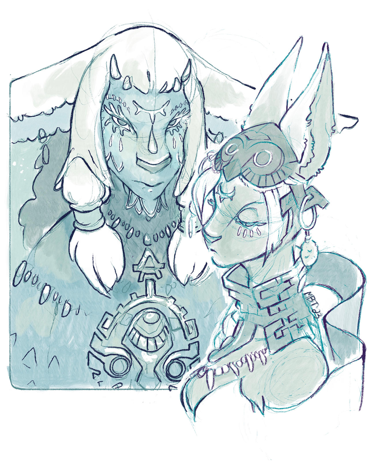 Legend Of Zelda Rauru And Mineru By Talonserena On Deviantart