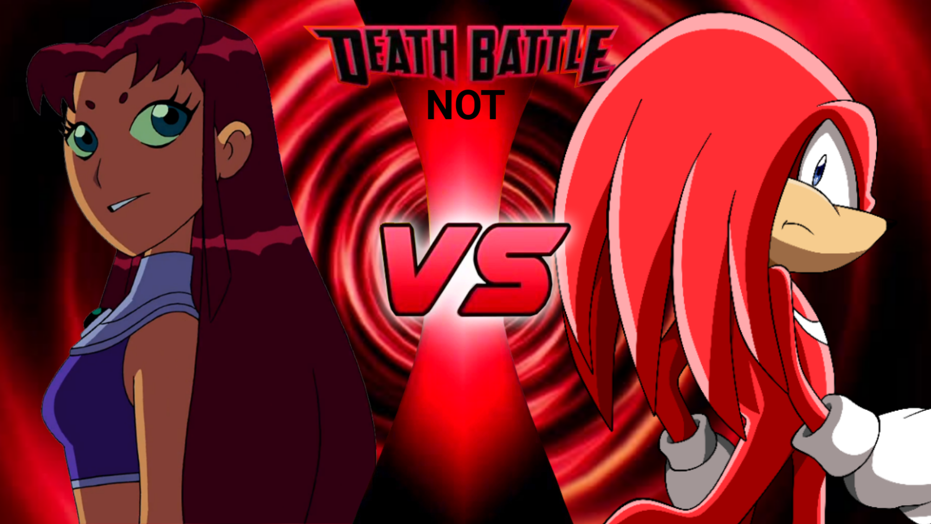 Starfire Vs Knuckles By Gigaborisbladerart On Deviantart