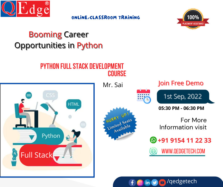 Python Full Stack Training In Hyderabad By Qedgetechofficial On Deviantart