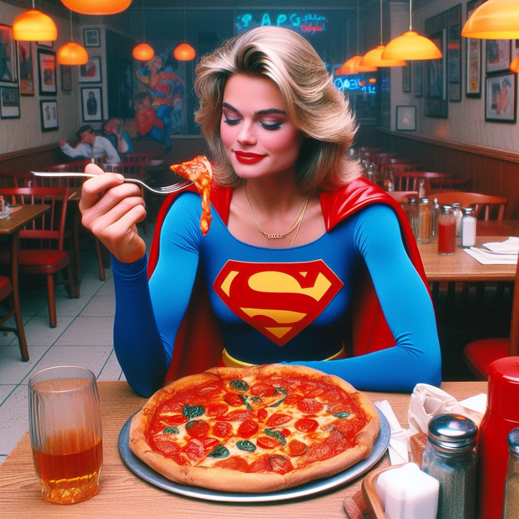 National Deep Dish Pizza Day With Supergirl By Nega1 On Deviantart