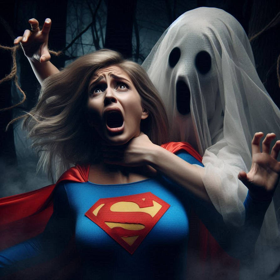 Supergirl Grabbed By Ghost 22 By Nega1 On Deviantart