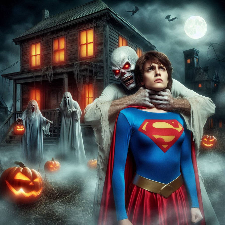 Supergirl Grabbed By Ghost 28 By Nega1 On Deviantart
