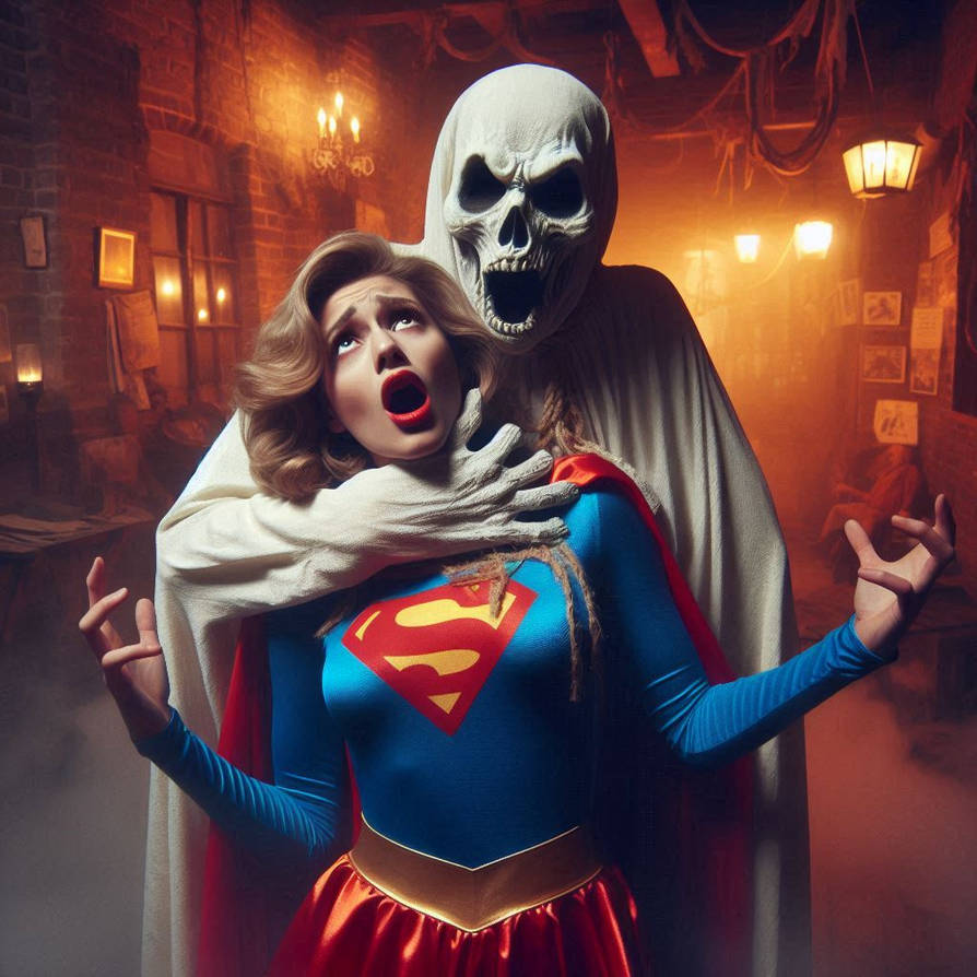 Supergirl Grabbed By Ghost 38 By Nega1 On Deviantart