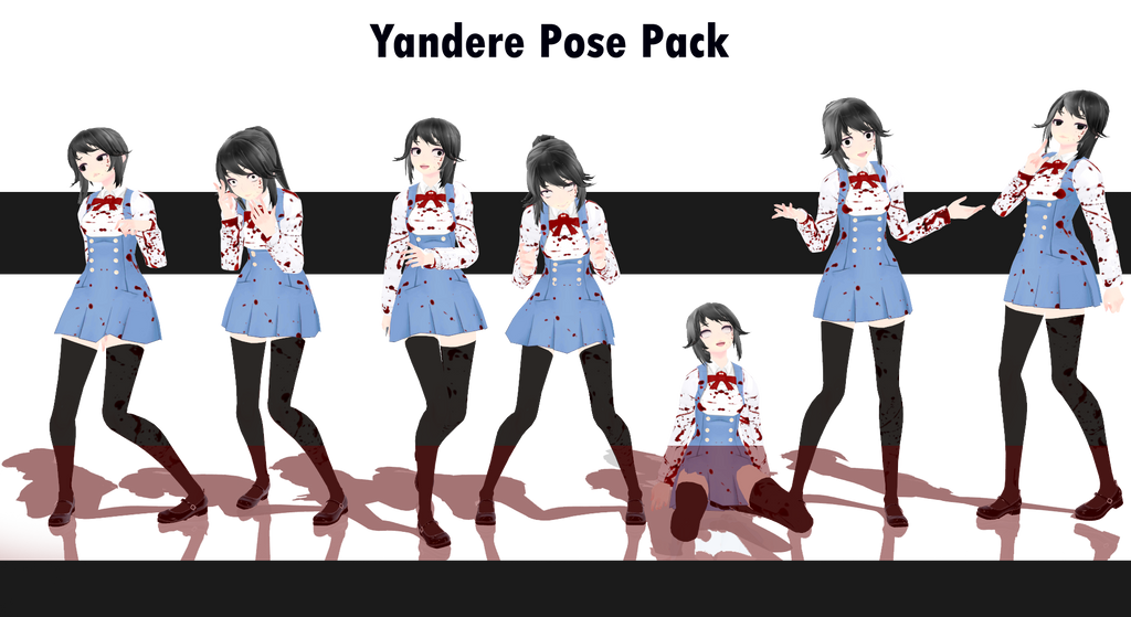 Yandere Posepack Dl By Hikanyomo On Deviantart