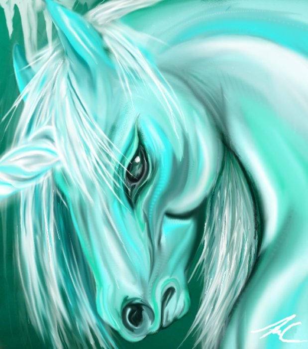 The Ice Unicorn by Anthro-Fantasy-club on DeviantArt