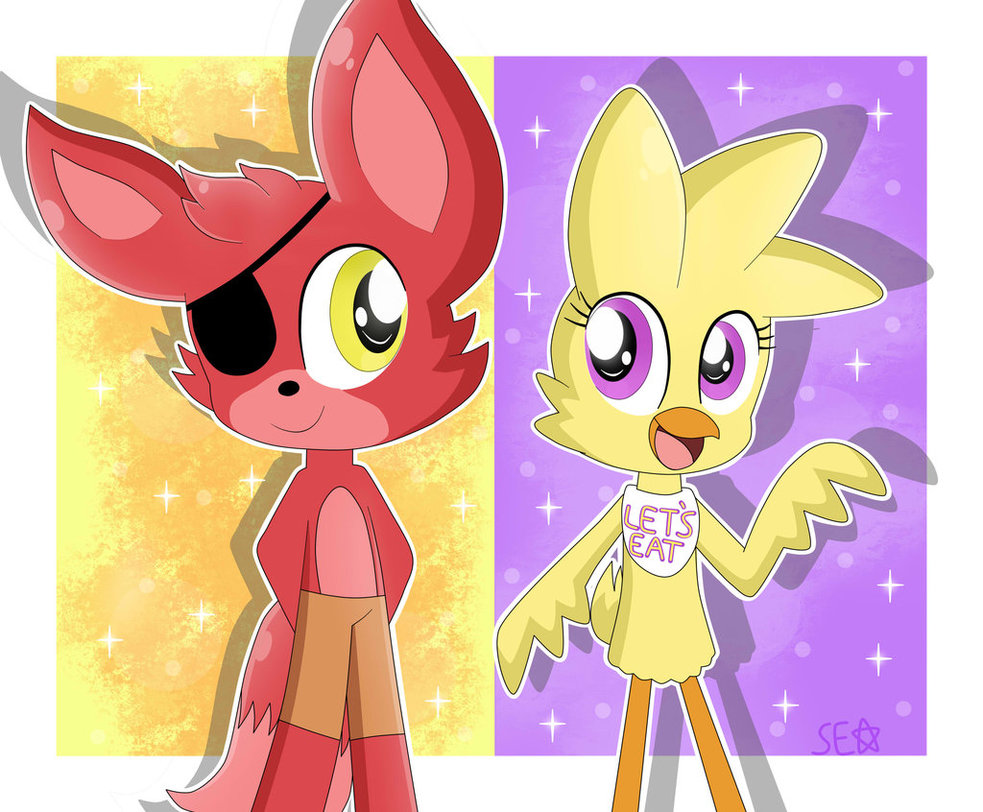 Foxy X Chica Deviantart
