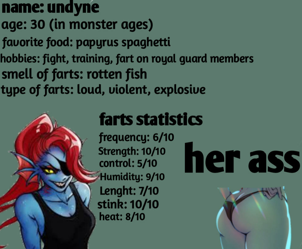 Statistics Of Undyne Undertale By Agathagirl2121 On Deviantart