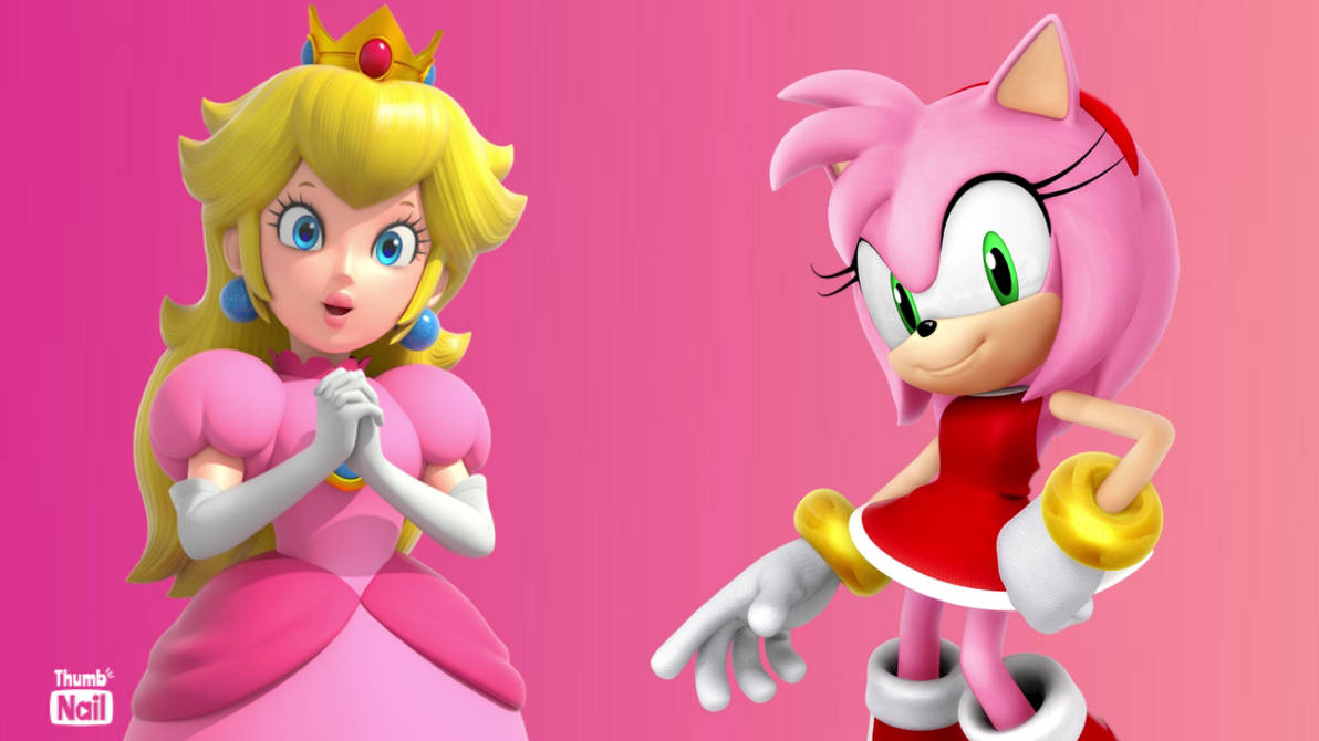 Peach And Amy Rose By Tara012 On Deviantart