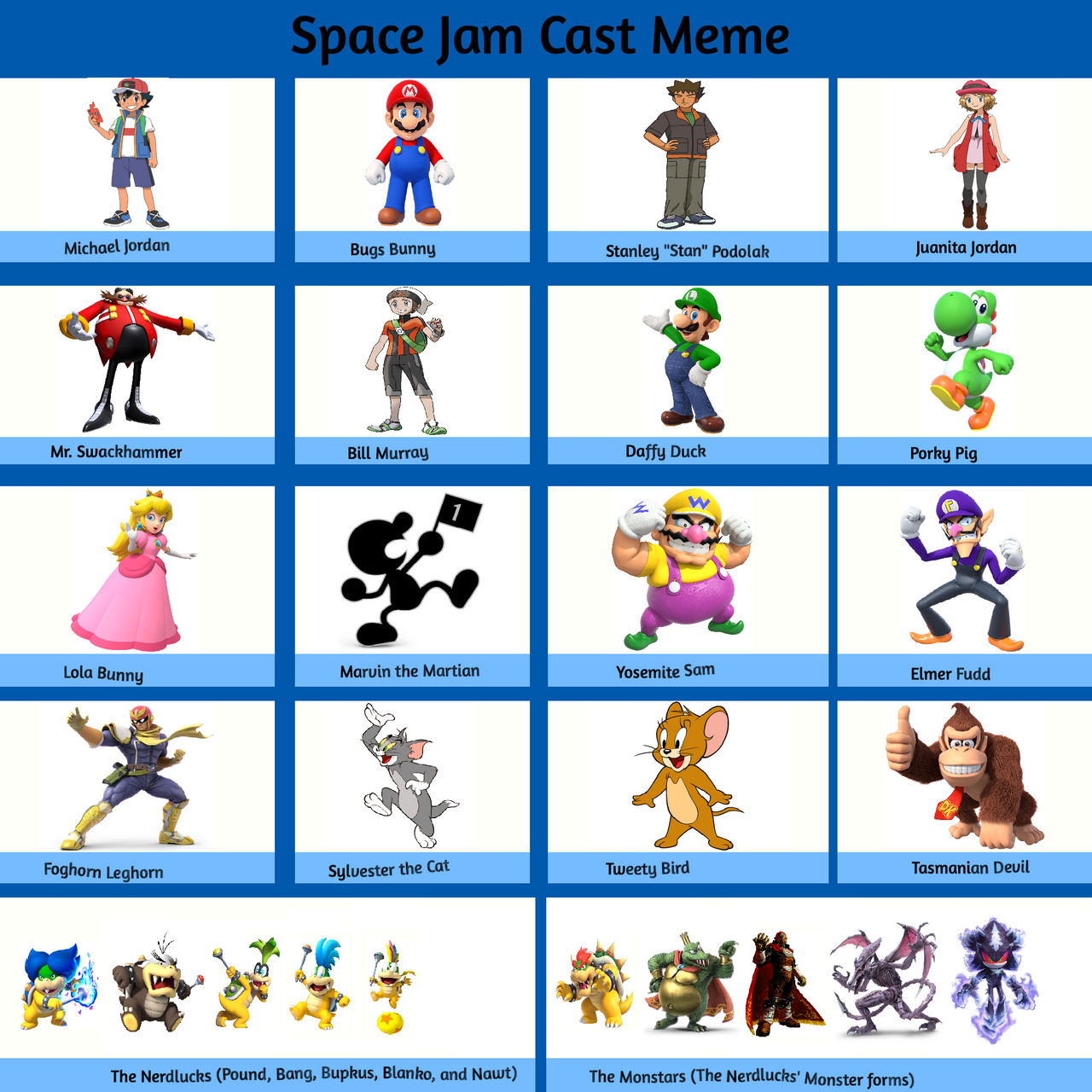 My Space Jam Cast Meme by Tara012 on DeviantArt My Space Jam Cast Meme by Tara012 on DeviantArt