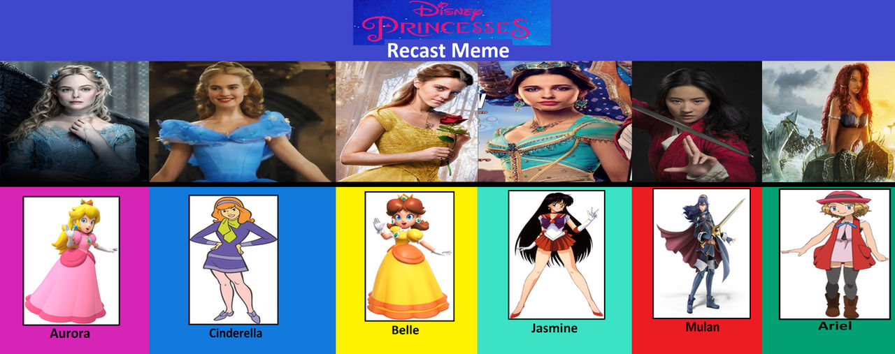 My Disney Princess Live Action Recast Meme By Tara012 On Deviantart