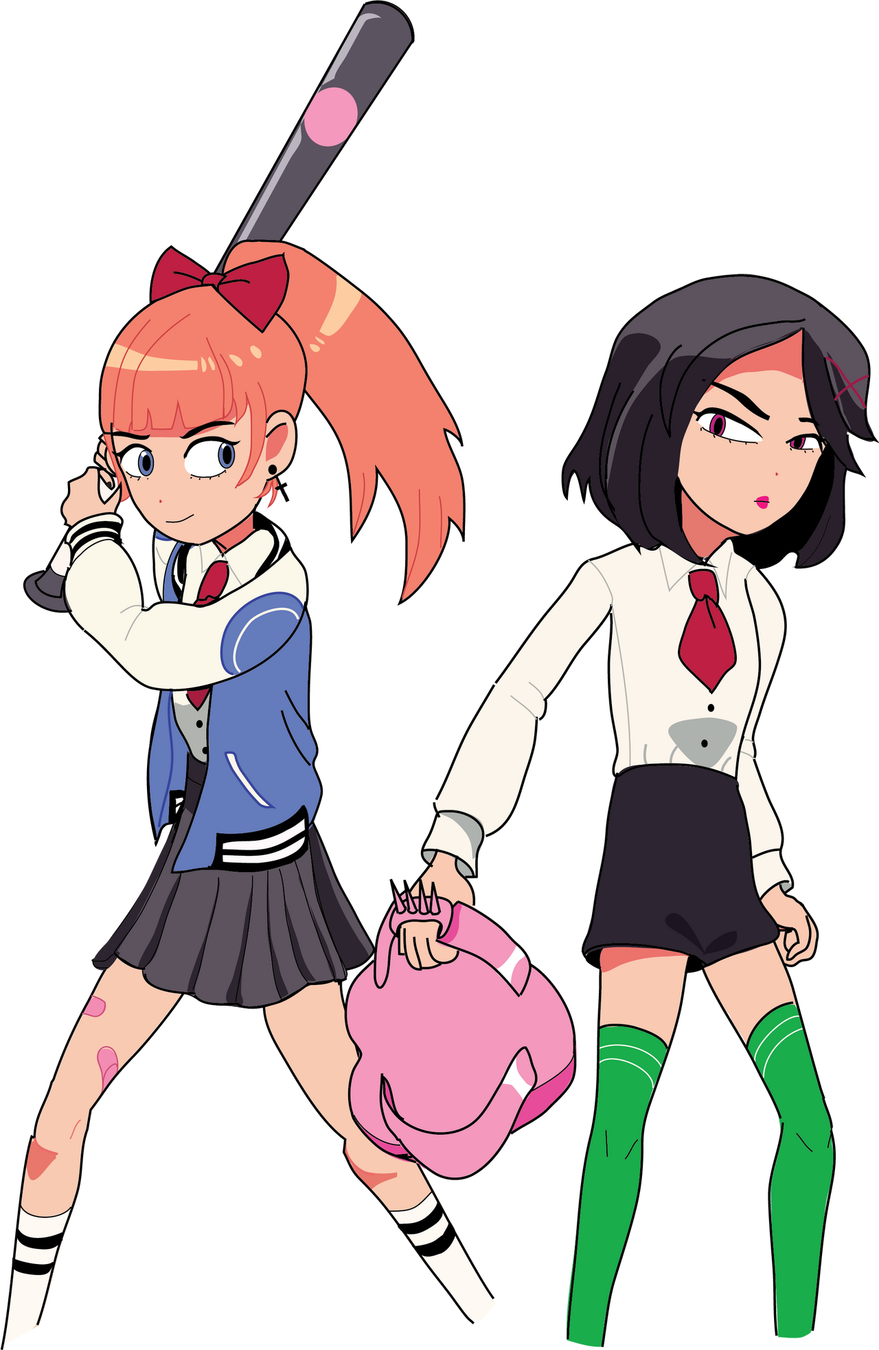 River City Girls Kyoko And Misako By Andalusio On Deviantart