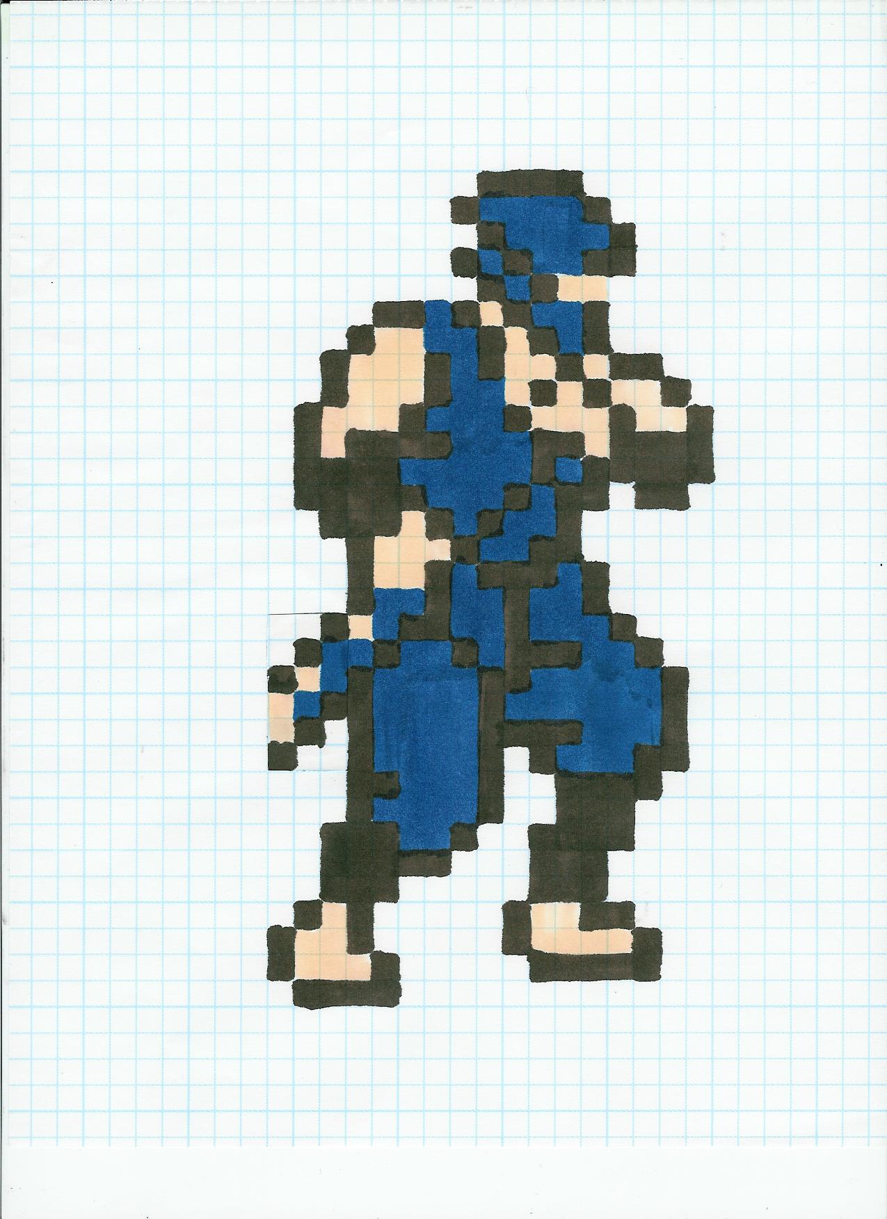 8-bit Ryu by Minimus-Ultima on DeviantArt