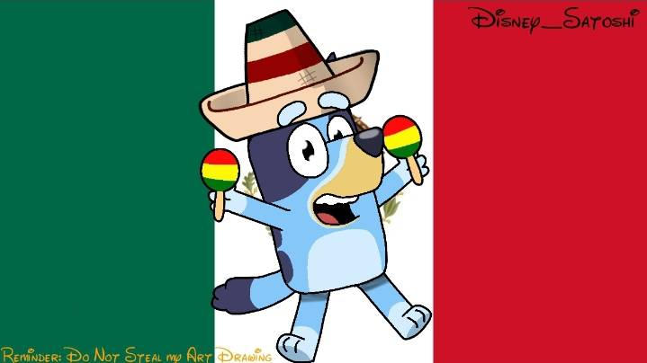 Bluey De Mayo Bluey Fanart By Disneysatoshi On Deviantart
