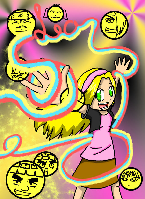 Rainbows Smileys and Lea by Nicegirl100 on DeviantArt