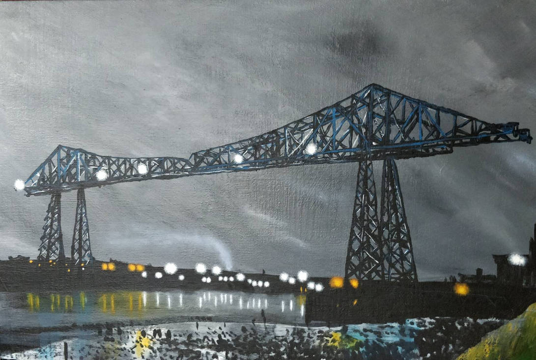 Teesside transporter bridge at night by MatTeesside on DeviantArt Teesside transporter bridge at night by MatTeesside on DeviantArt