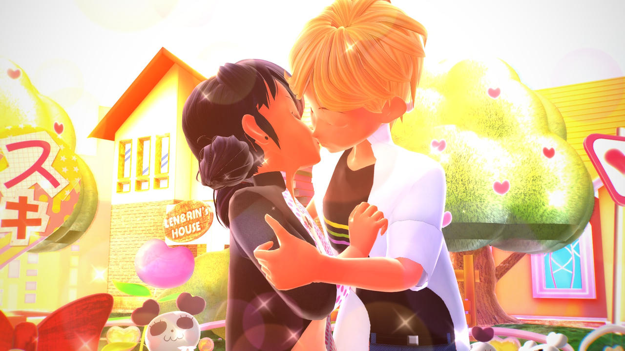 Mmd X Mlb Kiss Adrien X Marinette By 69sweet Cat On Deviantart
