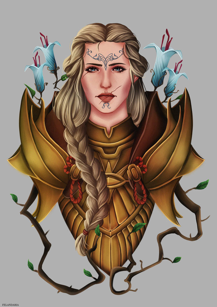 Ellana Lavellan Portrait By Felandaria On Deviantart