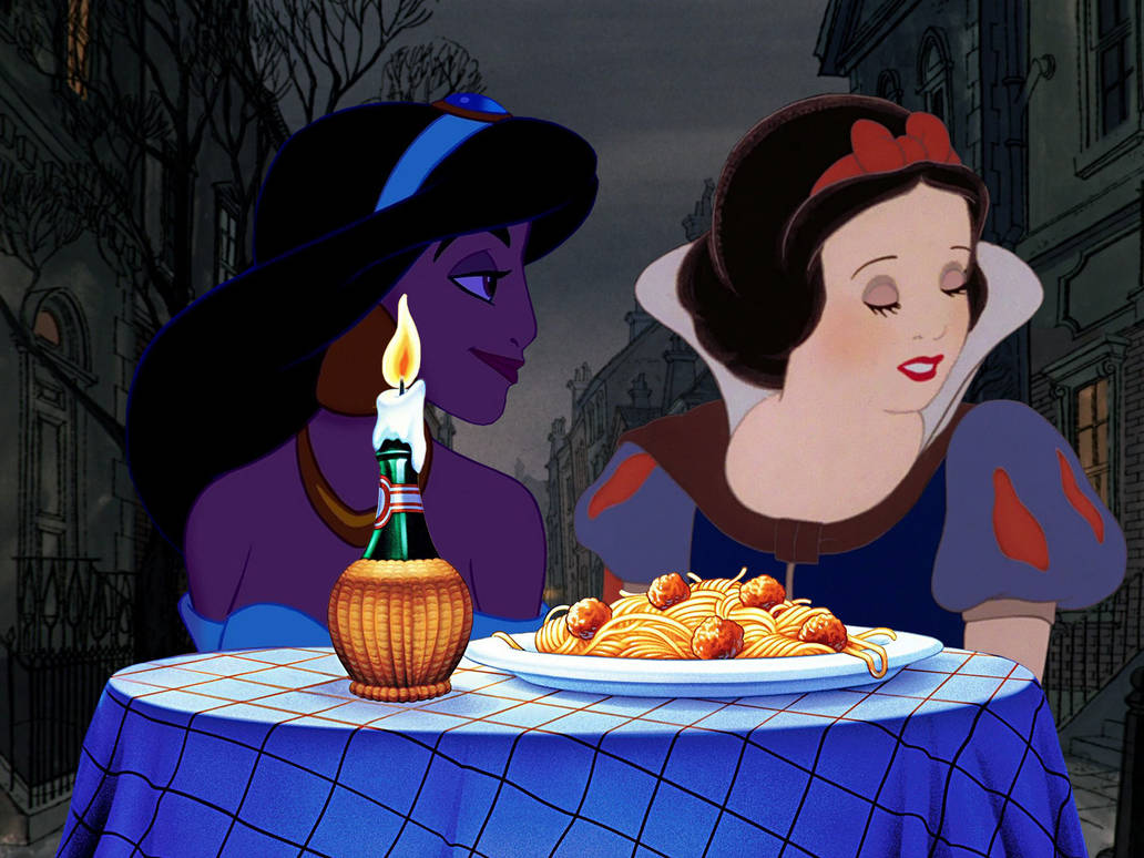 Jasmine And Snow White On A Date By Background Conquerer On Deviantart