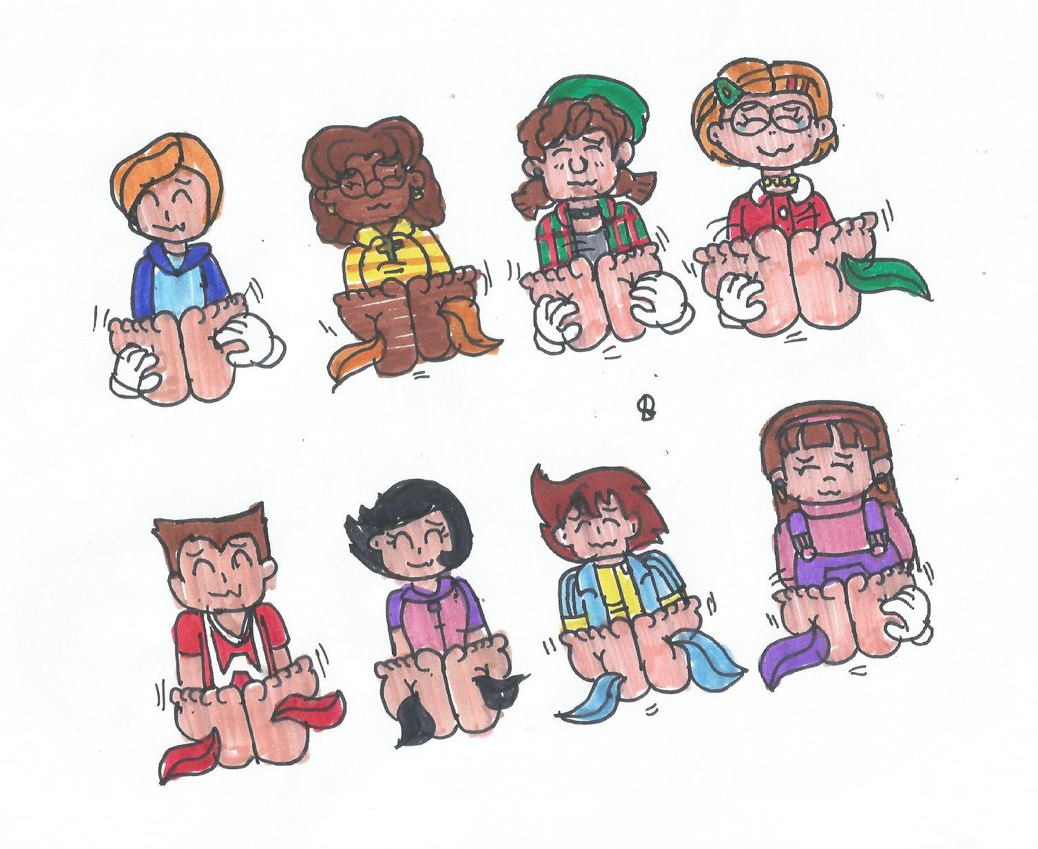 Friends Tickled Feet By Spaton37 On Deviantart
