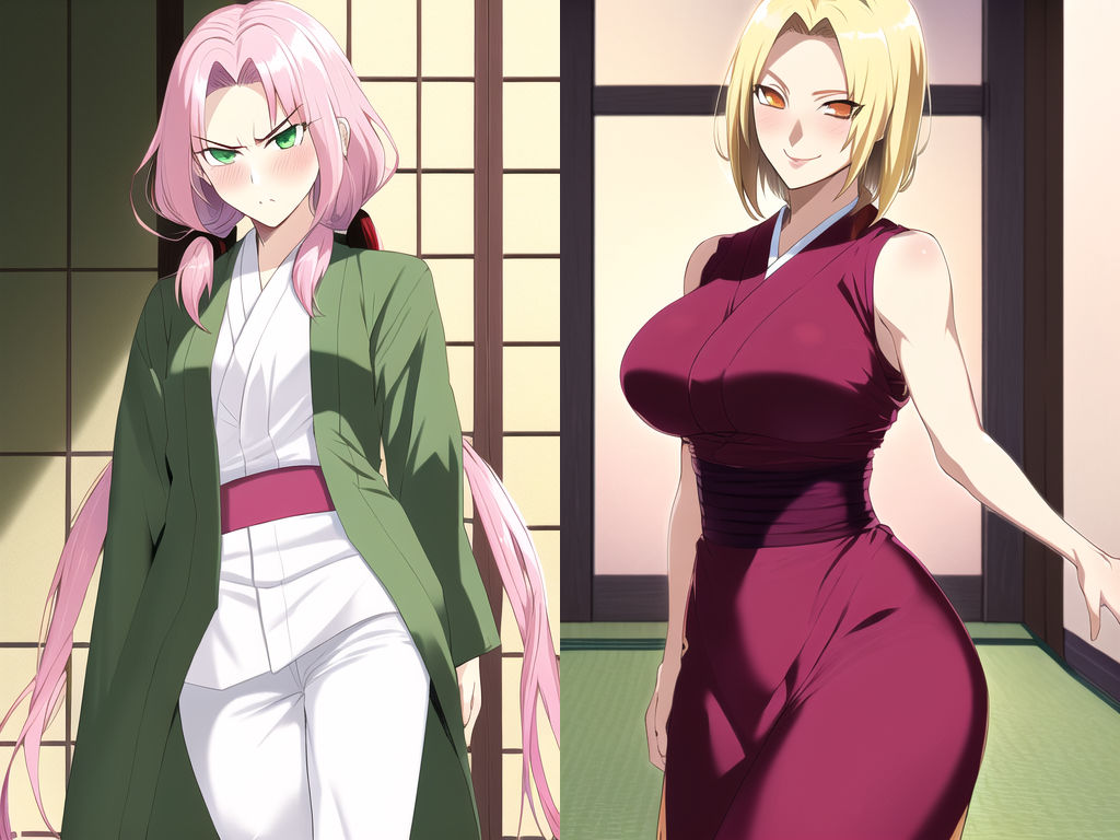 Sakura And Tsunade Body Swap 10 Years After By Creamway On Deviantart