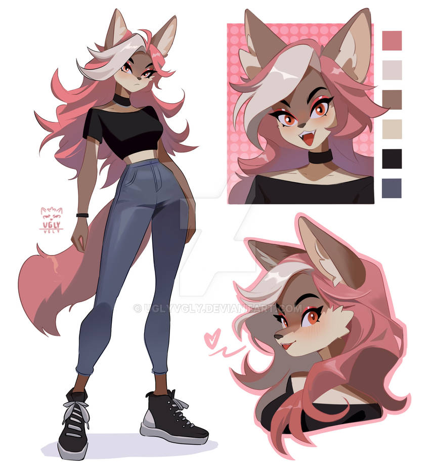 Pink Furry Female By Uglyvgly On Deviantart