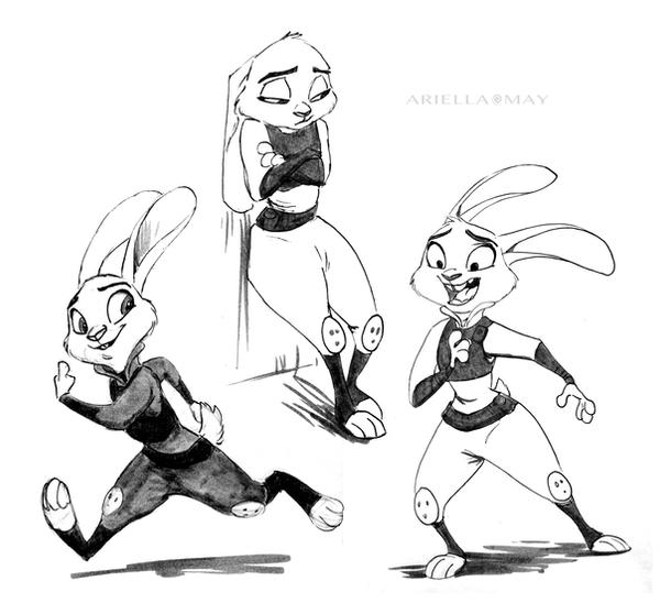 Judy Hopps Sketches By Ariellamay On Deviantart