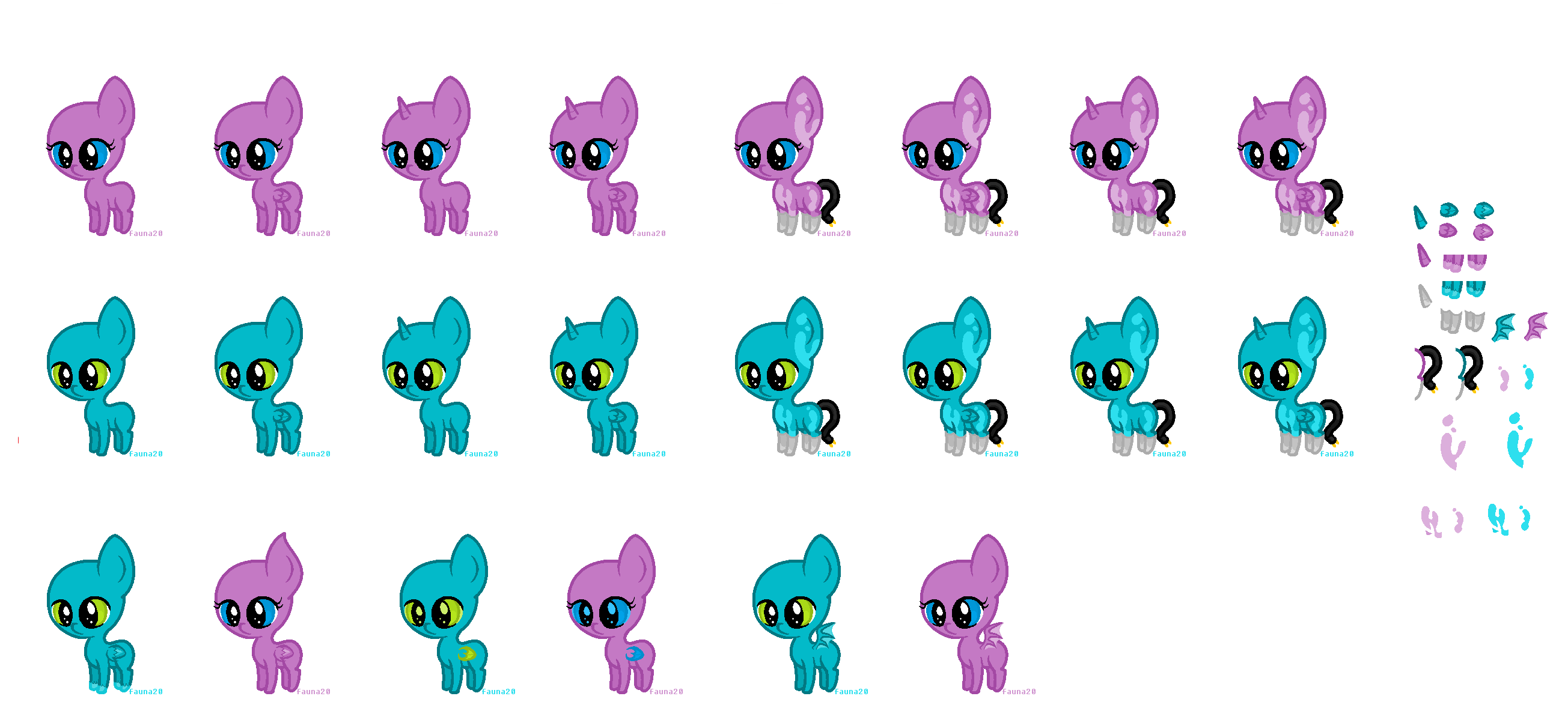 Chibi Pony Base 2 By Nanobun On DeviantArt chibi-pony-base-2-by-nanobun-on-deviantart