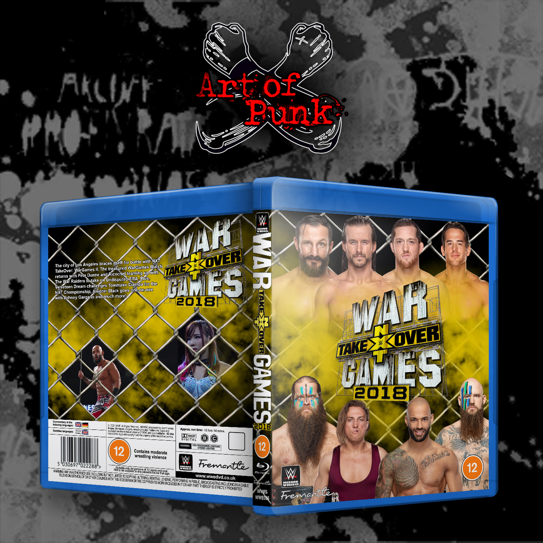 Wwe Nxt Takeover Wargames 2018 Blu Ray Cover By Artofpunk On Deviantart