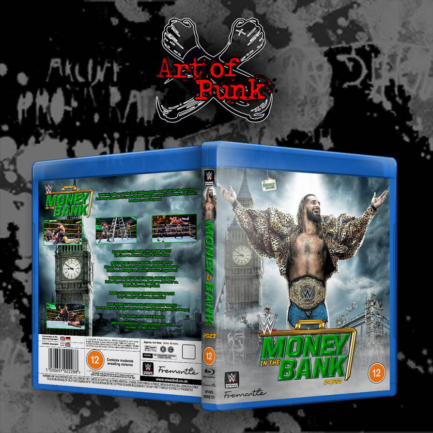 Wwe Money In The Bank 2023 Blu Ray Cover By Artofpunk On Deviantart