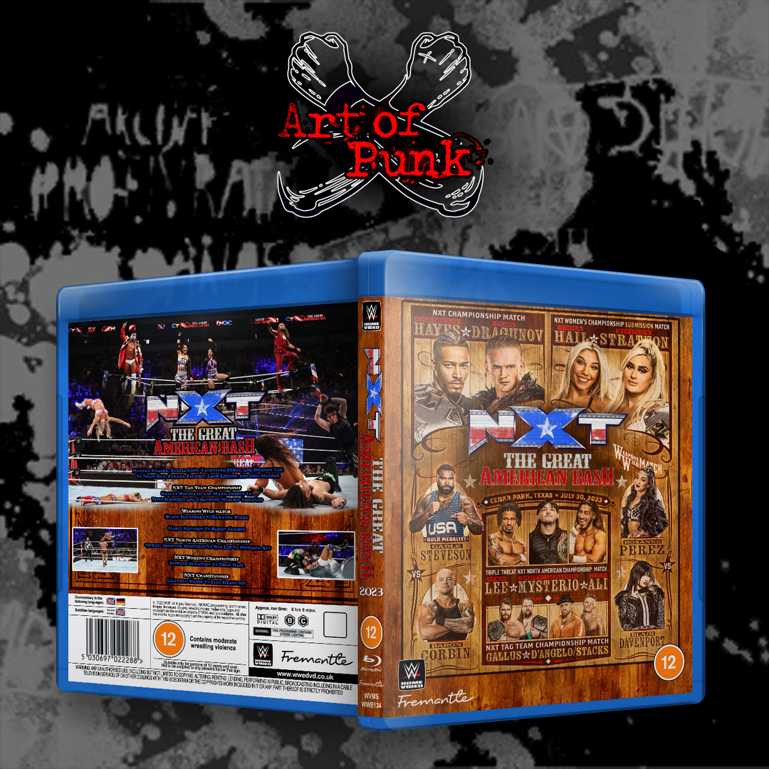 Wwe Nxt The Great American Bash 2023 Blu Ray Cover By Artofpunk On