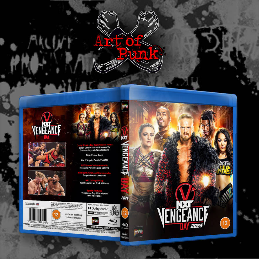 Wwe Nxt Vengeance Day 2024 Blu Ray Cover By Artofpunk On Deviantart