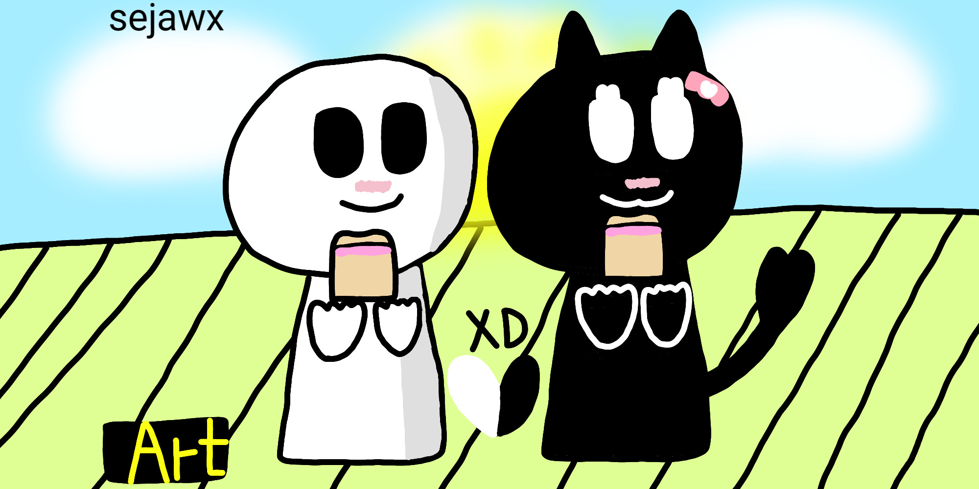 Fnf Bob X Opheebop In Eat Strawberr Toastart By Sejawx On Deviantart