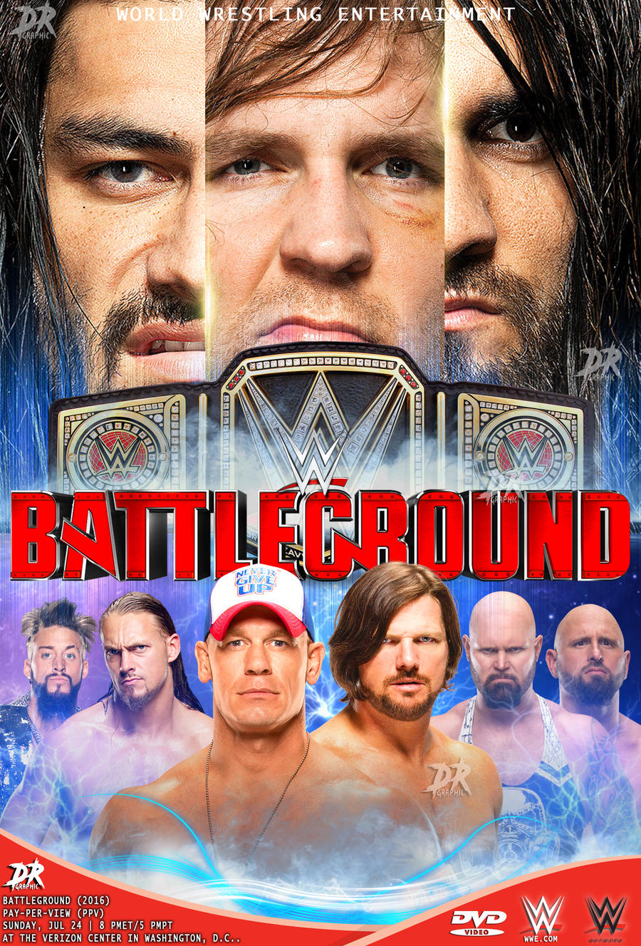 Wwe Battleground 2016 Poster V2 By Dinesh Musiclover On Deviantart