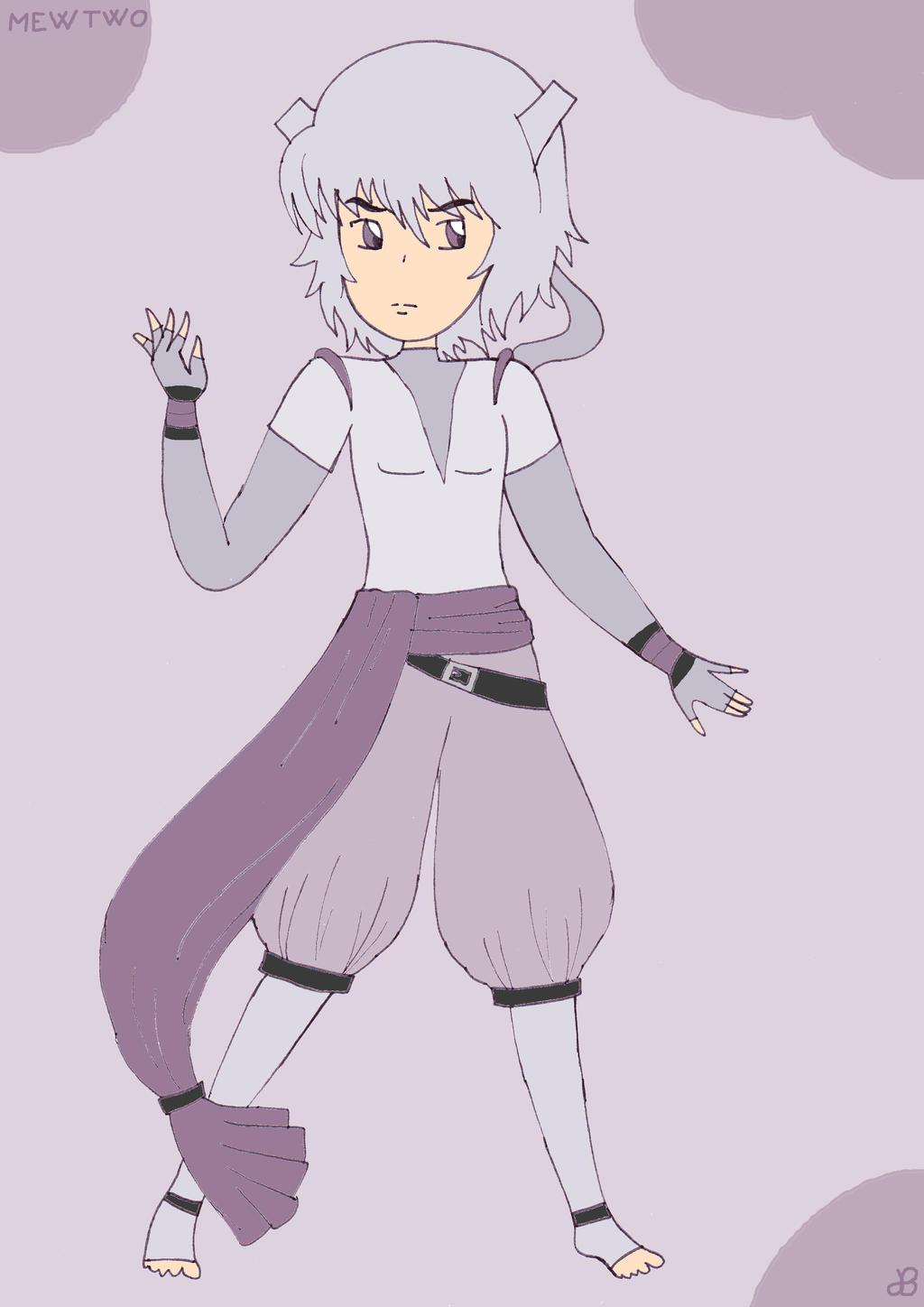Mewtwo Gijinka By Joulie4 On Deviantart