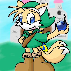 Tails as Young Link by G-Bomber on DeviantArt