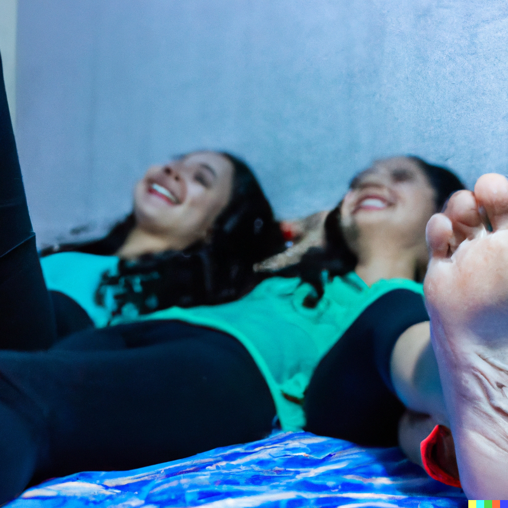 Two Indian Girls Smiling While Tickled By Aixartist On Deviantart