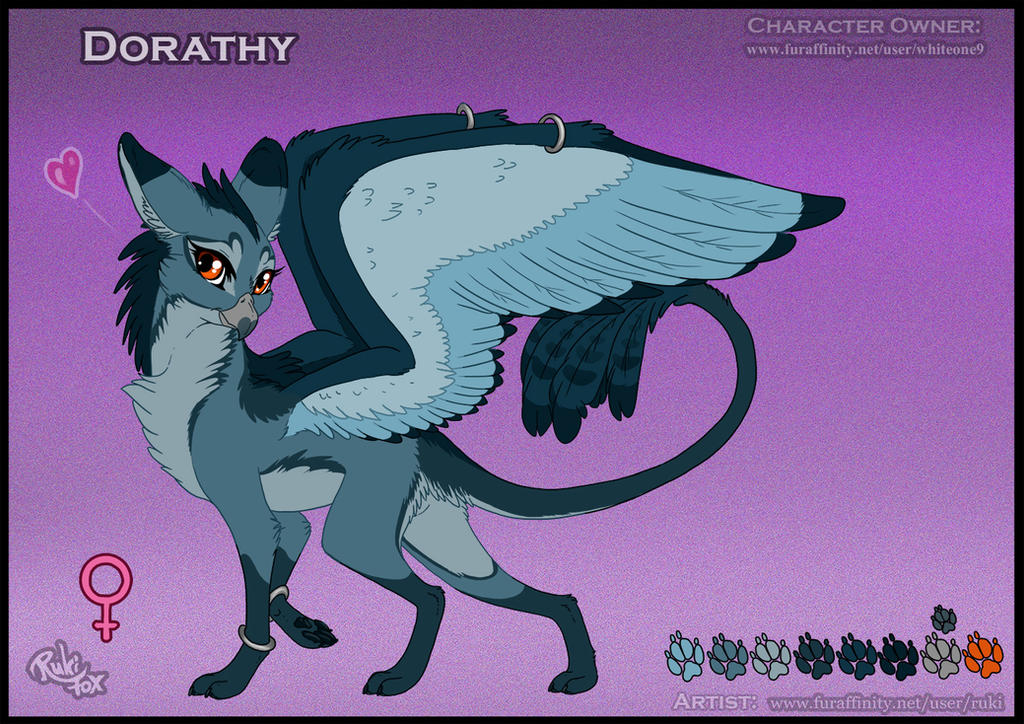 Female Gryphon Dorathy Sheet By Rukifox On Deviantart