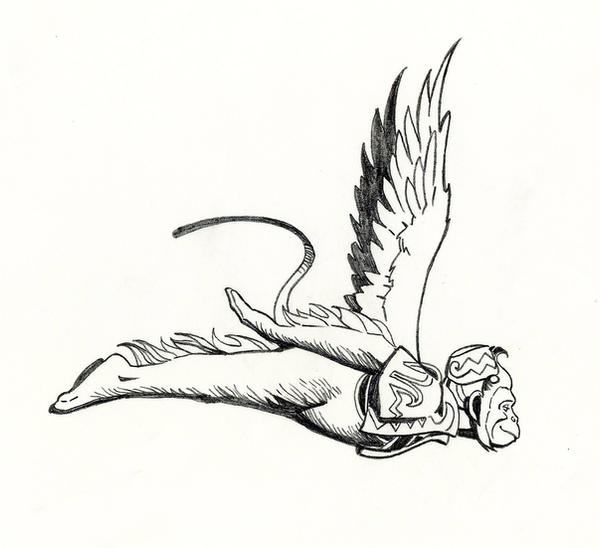 WINGED MONKEY FLIGHT by Jerome-K-Moore on DeviantArt