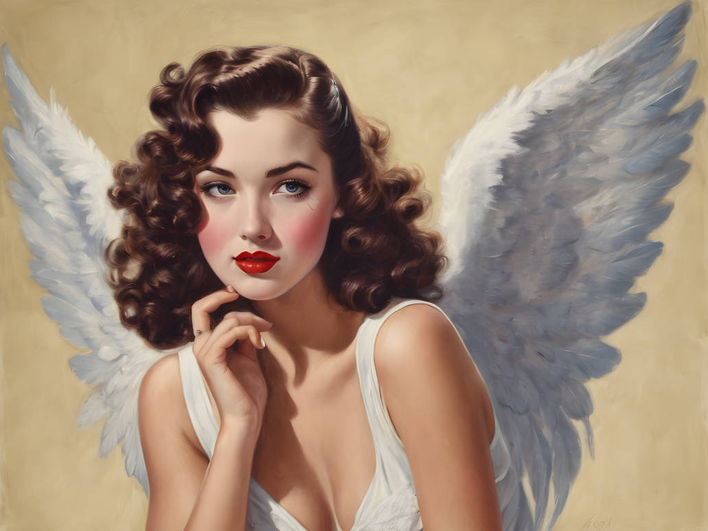 Angel Pin Up By Kumapaws376 On Deviantart