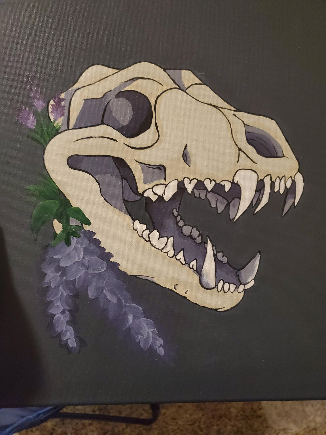 Fox Skull And Flowers By Mtaspentree On Deviantart