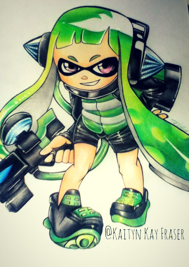 Splatoon Inkling Girl Fan Art By Kaitlyn Kay Fraser On Deviantart
