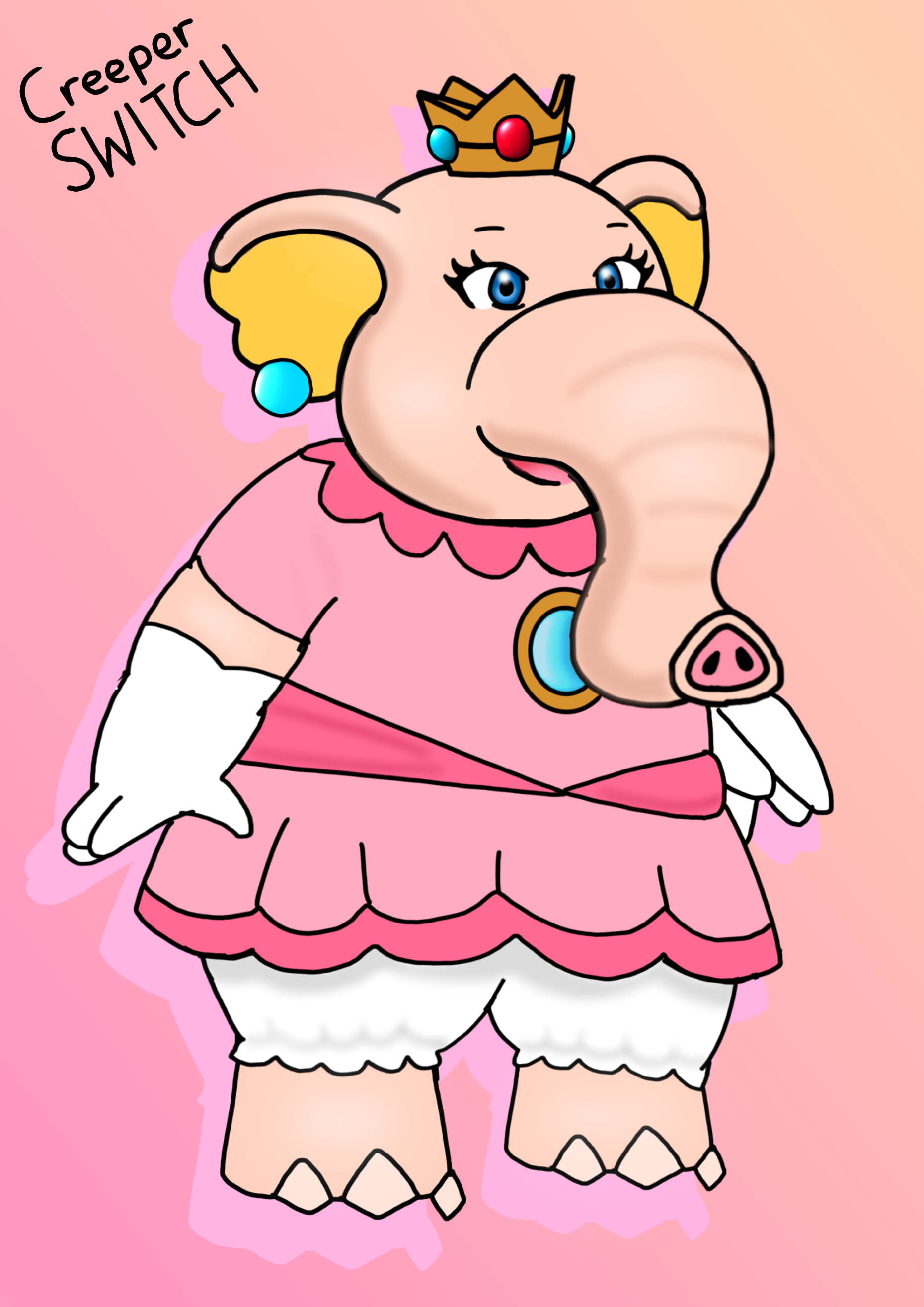 Elephant Peach By Creeperswitch On Deviantart