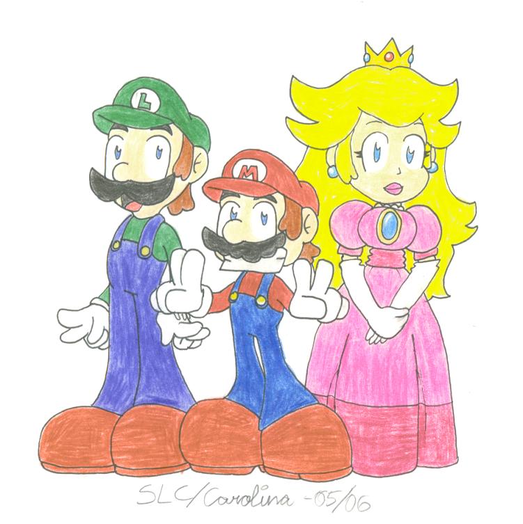 Luigi Princess Peach Wallpaper