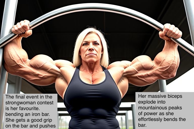 Strongwoman Bends Steel By Fempower99 On Deviantart