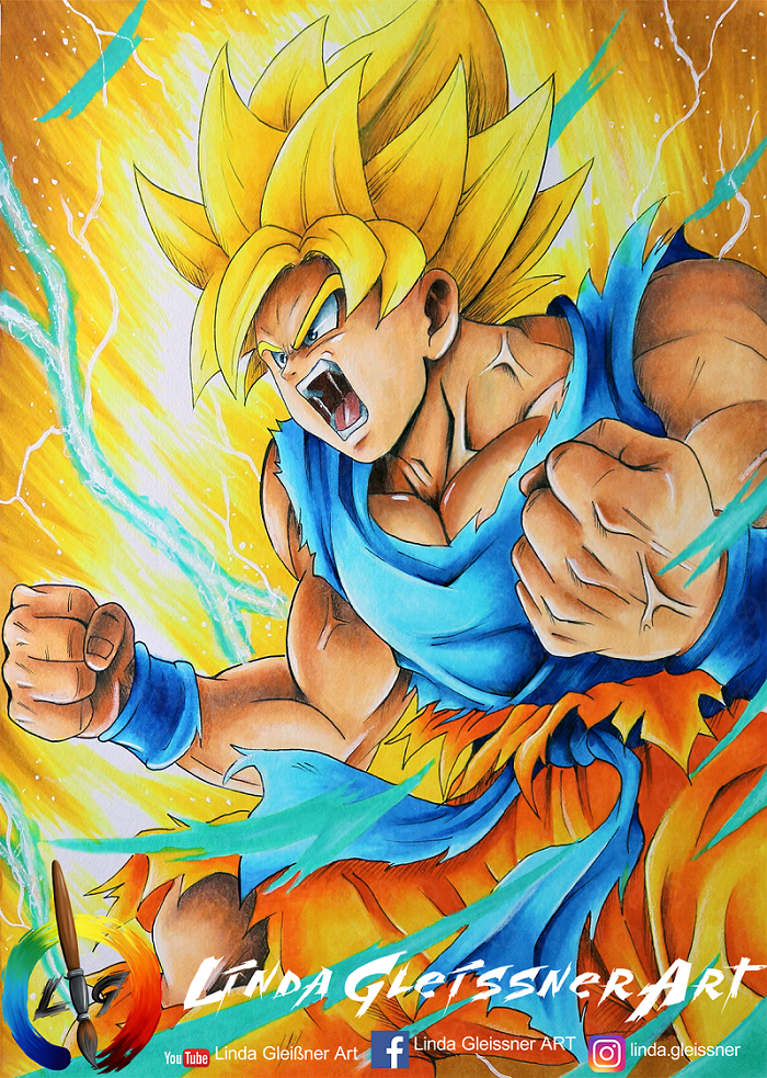 Dragon Ball Goku Ssj2 By Lindagleissner On Deviantart