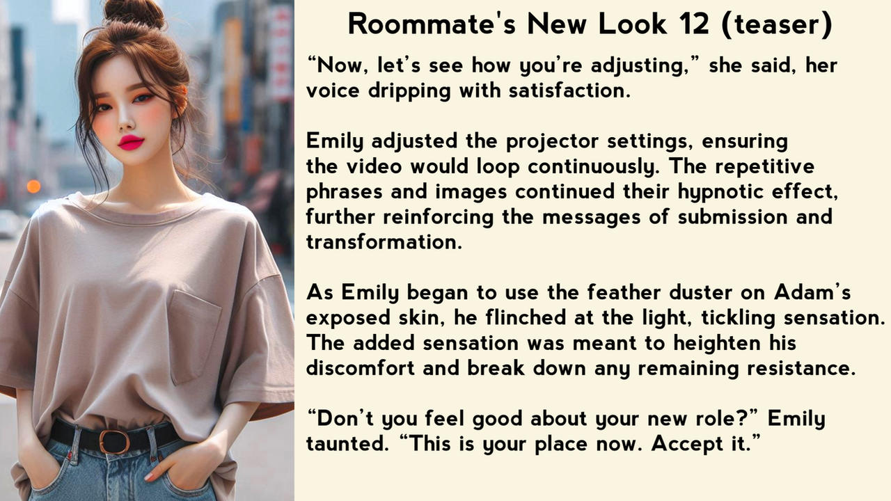 Teaser Roommates New Look Chapter 12 Tg Caption By Femzom On Deviantart