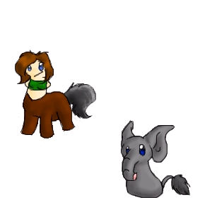 A Centaur and elephant blobs by Chubbeh on DeviantArt