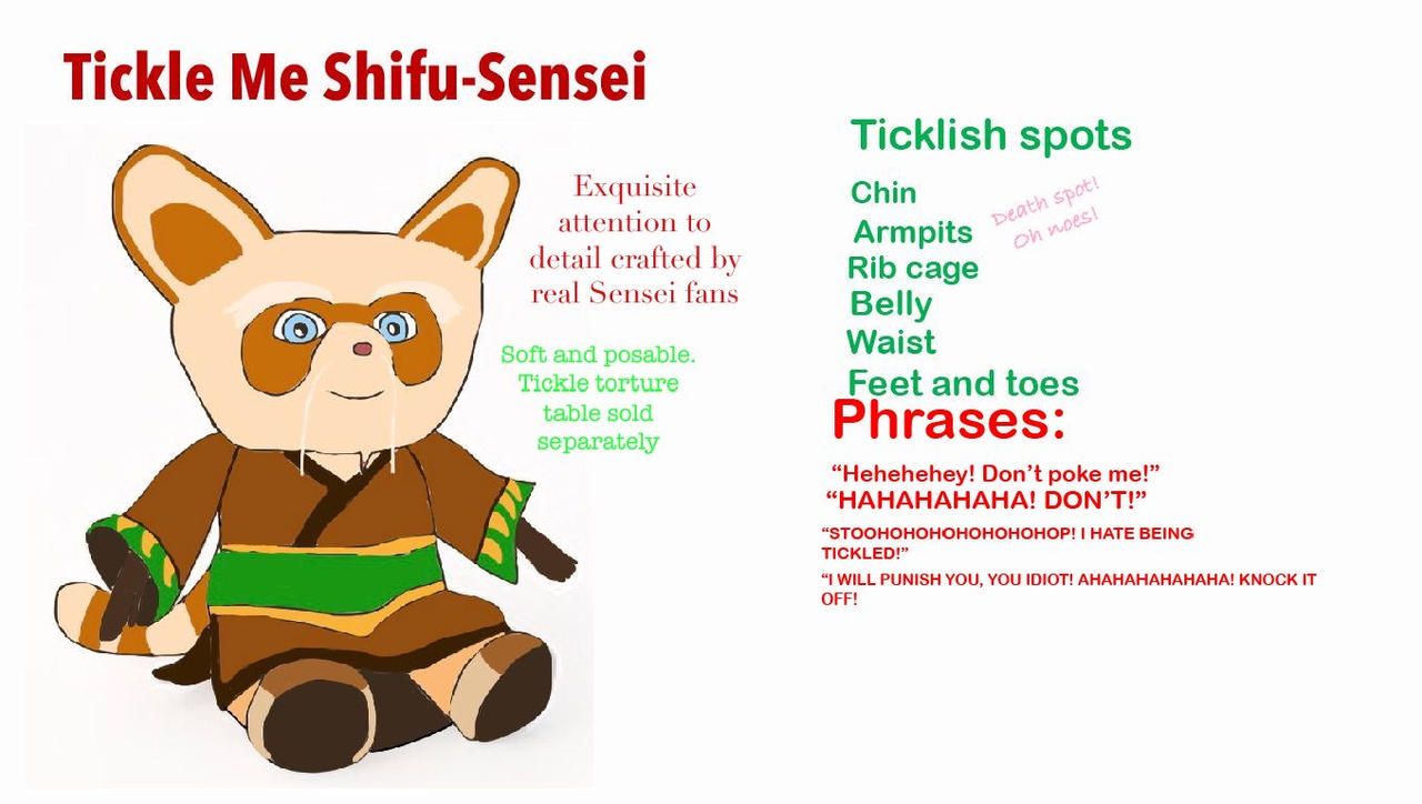 Tickle Me Shifu By Tigresslanzhu On Deviantart